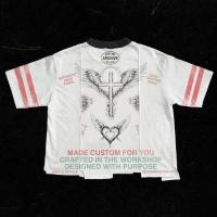 China Custom Graphic Print Paneled Streetwear T-Shirt for Independent Brands for sale