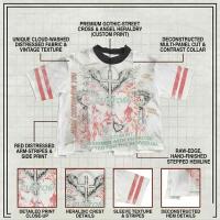 China Custom Graphic Print Paneled Streetwear T-Shirt for Independent Brands for sale