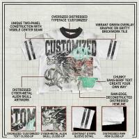 China Custom Acid Wash Graphic DTG Print Distressed Streetwear T-Shirt for sale