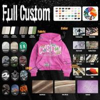 China OEM 100% Cotton Oversized Graphic Zip Up Mens Hoodie Supplier for sale