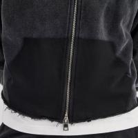 China OEM 100% Cotton 460G Vintage Wash Streetwear Zip Up Hoodie Vendor for sale