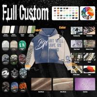 China Custom 410GSM Vintage Wash Rhinestone Graphic Mens Hoodie Vendor for sale
