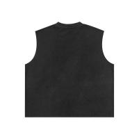 China Custom DTG Print Boxy Sleeveless T Shirt Vintage Wash Streetwear for sale