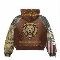 China OEM Custom Heavyweight Wash Graphic Cropped Boxy Hoodie Vendor for sale