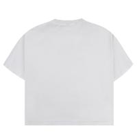 China Custom DTG Print Distressed Raw Hem Cotton T Shirt Streetwear for sale