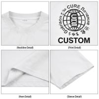 China Custom DTG Print Distressed Raw Hem Cotton T Shirt Streetwear for sale
