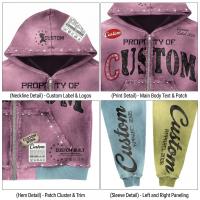 China OEM Custom Oversized Pink Distressed Boxy Streetwear Hoodies For Men for sale
