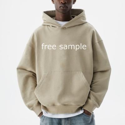 China OEM 100% Cotton Boxy Fit Blank Hoodies Heavyweight Oversized Custom Print Supplier for sale