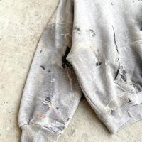 China French Terry Fabric Vintage Graphic Hoodies Blank Oversized Boxy Fit Sun Faded for sale