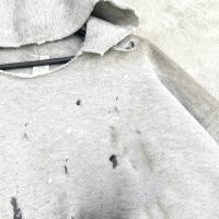 China French Terry Fabric Vintage Graphic Hoodies Blank Oversized Boxy Fit Sun Faded for sale