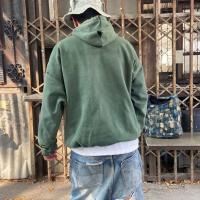 China Custom Vintage Acid Wash Sun Faded Paint Splatter Hoodies Distressed for sale