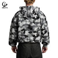 China Breathable Zip Up Men Anti Pilling Mens Zip Up Camo Hoodies Unisex for sale