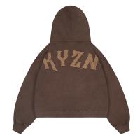 China Custom Acid Wash Raw Edge Applique Oversized Hoodie Streetwear OEM for sale