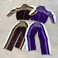 China Custom Heavyweight Corduroy Tracksuit Wide Leg Streetwear OEM for sale
