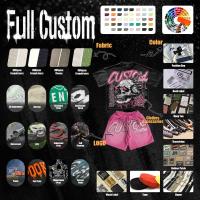 China Custom Heavyweight Acid Wash French Terry Streetwear Graphic Short Set for sale