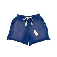 China Custom French Terry Streetwear Shorts with Vintage Wash and Raw Hem for sale