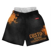 China Custom Distressed Vintage Acid Wash Fleece Shorts Streetwear for sale