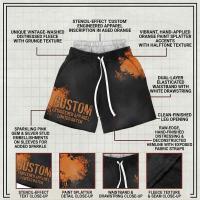 China Custom Distressed Vintage Acid Wash Fleece Shorts Streetwear for sale