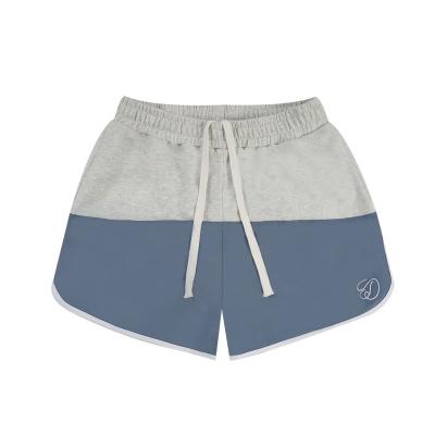 China Custom Heavyweight Two-Tone Athletic Shorts Embroidered Streetwear for sale