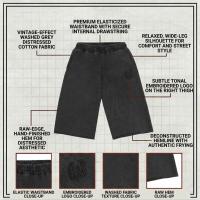 China Custom Heavyweight Vintage Wash Wide Leg Shorts Streetwear Wholesale for sale