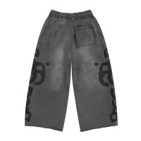 China Custom Vintage Wash Oversized Cropped Sweatpants Streetwear Wholesale OEM for sale