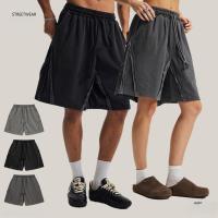 China Custom Cotton Heavyweight Acid Wash Streetwear Shorts Vintage for sale