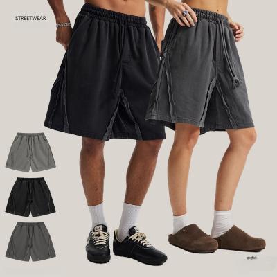 China Custom Cotton Heavyweight Acid Wash Streetwear Shorts Vintage for sale