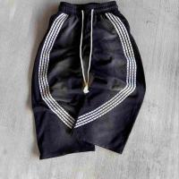 China Custom Vintage Acid Wash Side Stripe Wide Leg Sweatpants for Men for sale