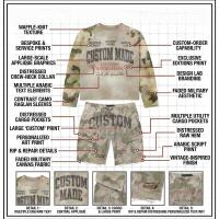 China Custom Wraffle Grid Distressed Streetwear Set Manufacturer for Brands for sale
