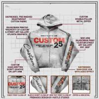 China Custom Acid Wash DTG Print Distressed Tracksuit for Streetwear Brands for sale