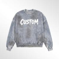 China Custom Heavyweight 100%Cotton Acid Wash Overisize Sweatshirt for Streetwear Brands for sale