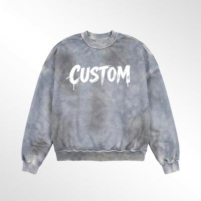China Custom Heavyweight 100%Cotton Acid Wash Overisize Sweatshirt for Streetwear Brands for sale