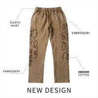 China Custom Heavyweight Embroidery Acid Wash 320gsm Baggy Pants for Men for sale