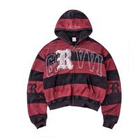 China Heavyweight Distressed Boxy Hoodies for Men Supplier with Custom Applique for sale