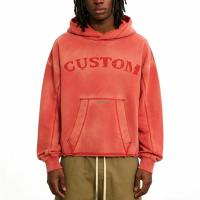 China Custom 420 GSM Vintage Wash Oversized Fit Hoodie for Streetwear Brands for sale
