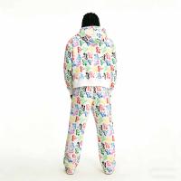 China Custom 400GSM Heavyweight All-Over Print Zip-Up Hoodie with Oversized Fit for Men for sale