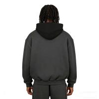 China Custom 420gsm Heavyweight Sun Faded Wash Layered Zip-Up Hoodie for Streetwear Brands for sale