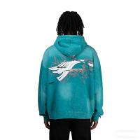 China Custom 450GSM Heavyweight Vintage Wash Zip Up Hoodie with Rhinestone Details for sale