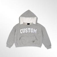 China Custom Distressed 400GSM Heavyweight Boxy Fit Pullover Hoodie for Streetwear Brands for sale