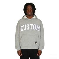 China Custom Distressed 400GSM Heavyweight Boxy Fit Pullover Hoodie for Streetwear Brands for sale