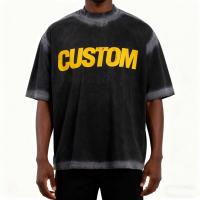 China Custom 100%cotton Vintage Wash Oversized T-Shirt for Streetwear Brands for sale