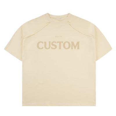China Custom 100%cotton Oversized Distressed Streetwear T-Shirt for Men for sale