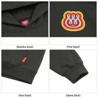 China Heavyweight Custom Graphic Embroidered Oversized Drop Shoulder Hoodie for Streetwear Brands for sale