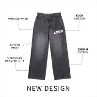China Custom Vintage Wash Baggy Pants with Oversized Fit and Customizable Fabric for Streetwear Brands for sale