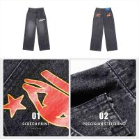 China Custom Vintage Wash Baggy Pants with Oversized Fit and Customizable Fabric for Streetwear Brands for sale