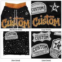 China Heavyweight 380-450 GSM Men Sweatpants with Custom Raw Edge Applique and All-Over Rhinestone Detailing for sale