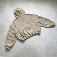 China Custom Heavyweight Vintage Wash 3D Applique Boxy Hoodie for Streetwear Brands for sale