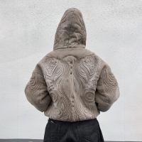 China Custom 3D Embroidery Vintage Acid Wash Heavyweight Zip-Up Hoodie for Men (500-800+ GSM) for sale