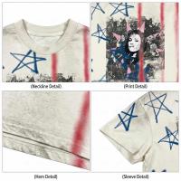 China Custom Acid Wash Vintage Graphic T-Shirt with Heavyweight Cotton for Streetwear Brands for sale