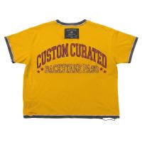 China Custom Oversized Graphic T-Shirt with Exposed Seams and Distressed Hem for Men for sale